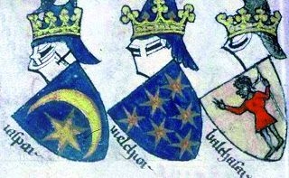 The sun, moon and stars in heraldry