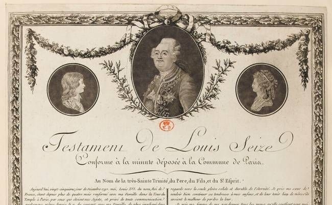 Literary structure and theological interest of Louis XVI's will